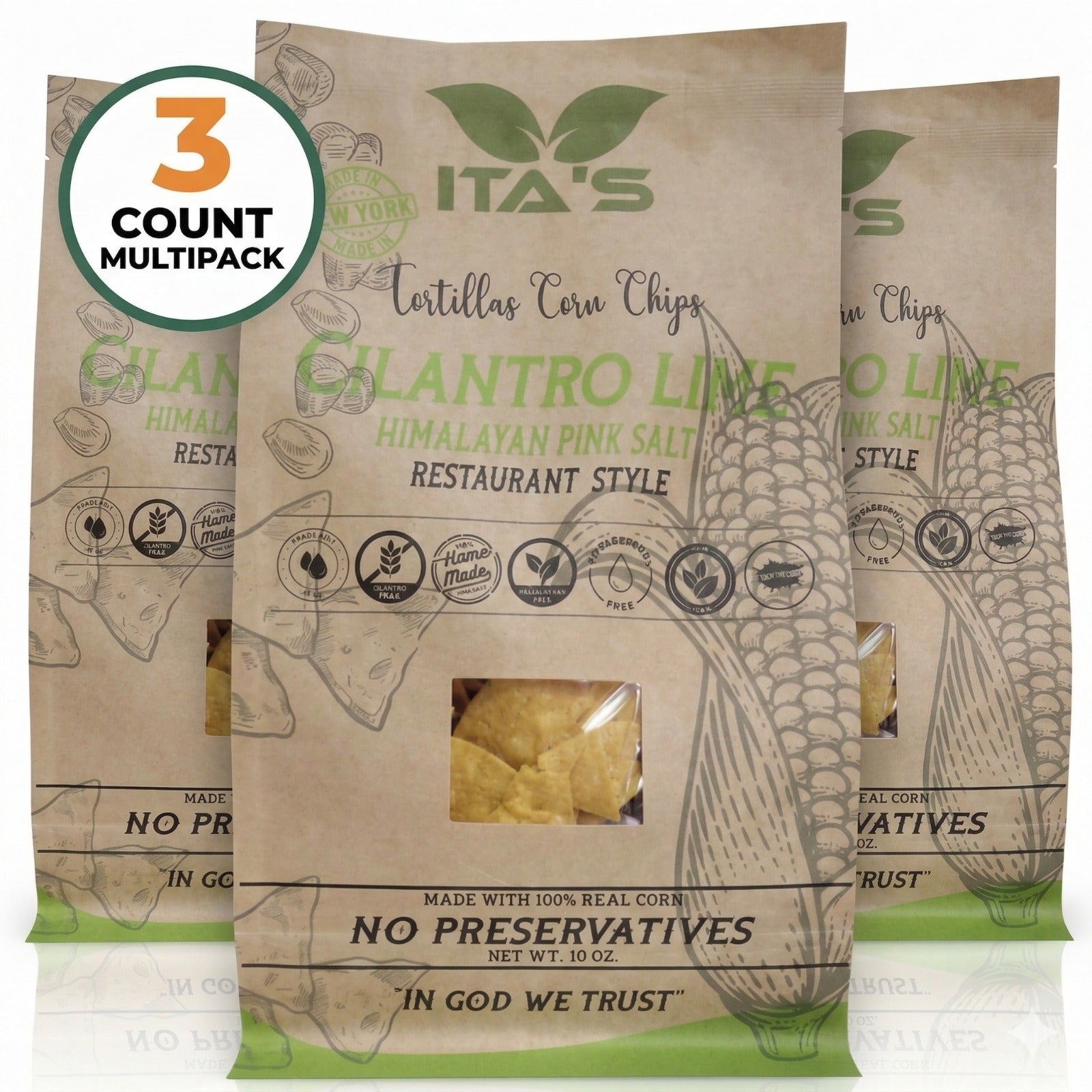 Ita's Tortillas Chips With Cilantro, Lime and Pink Salt – Ita's Foods