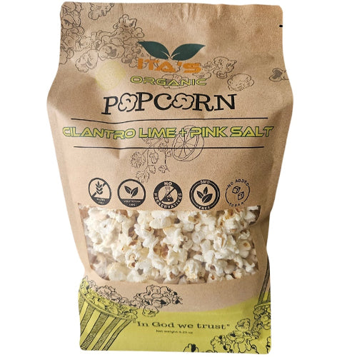 Ita's Organic Himalayan Pink Salt Popcorn With Cilantro and Lime – Ita ...